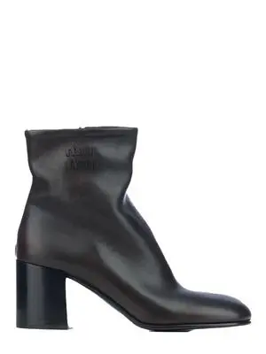 Miu Miu Ankle Boots With Block Heel - Multicolor