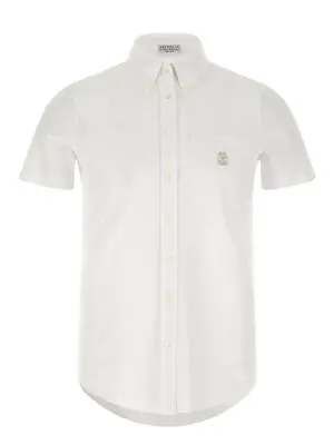 Brunello Cucinelli Short Sleeve Button-up Shirt - Multicolor