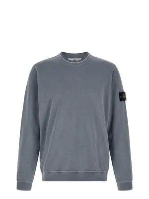 Stone Island Brushed Cotton Sweatshirt - Blue