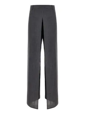 Fendi Striped Wide-leg Trousers - Multicolor