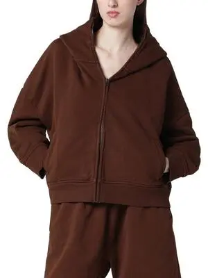 ENTIRE STUDIOS Cotton Zip-up Sweatshirt - Brown