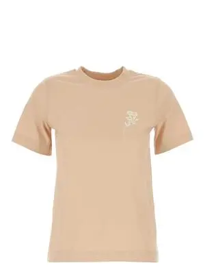 Burberry Burberry Cotton T-Shirt Orange
