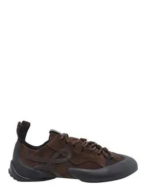 Loewe Suede Leather Grip Sneakers - Brown