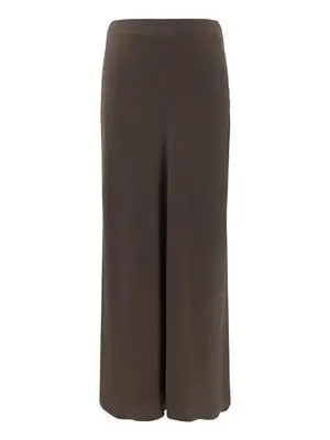 Brunello Cucinelli Brunello Cucinelli Midi Skirt With Elasticated Waistband Brown