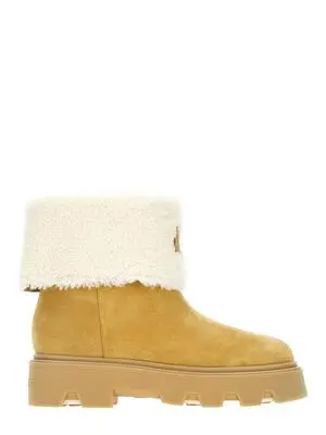 Moncler Suede Shearling Lined Boots - Multicolor