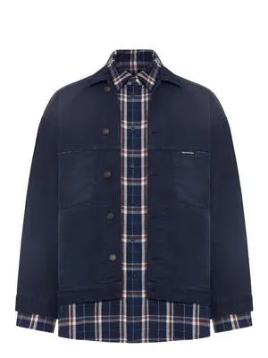 Balenciaga Patched Shirt-jacket - Multicolor