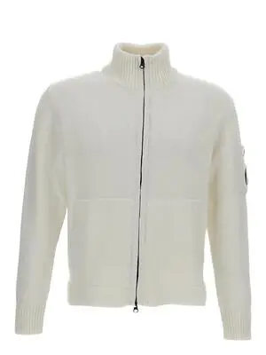 C.P. COMPANY Compact Cotton Zipped Cardigan - Multicolor