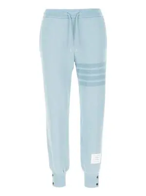 Thom Browne THOM BROWNE Ribbed Knit Drawstring Trousers With Four Bar Detail Multicolor