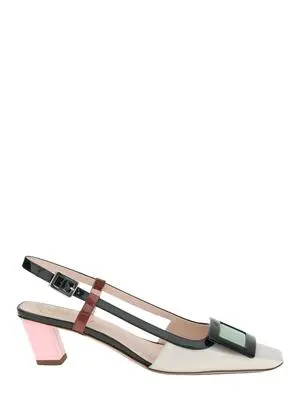 ROGER VIVIER Roger Vivier Belle Vivier Slingback Patent Calfskin Pumps