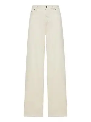 GOLDEN GOOSE GOLDEN GOOSE DELUXE BRAND Wide Leg Jeans In Cotton Denim