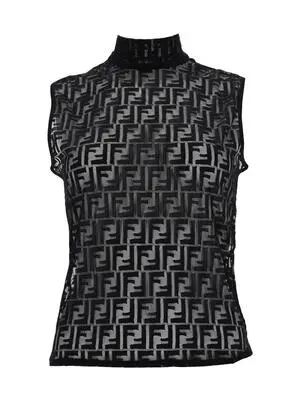 FENDI FENDI FF Lace Top