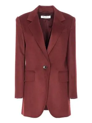 Max Mara Single Breasted Blazer - Red
