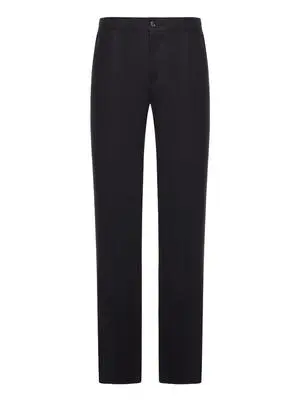 KITON KITON Straight Fit Linen Trousers