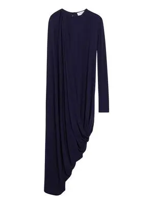 Sportmax Asymmetric Draped Dress - Purple