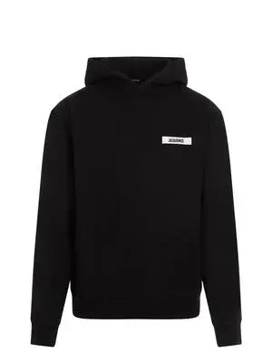 Jacquemus Le Hoodie Gros Grain - Black
