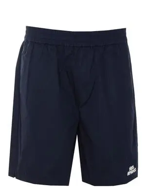 Axel Arigato Heath Bermuda Shorts With Embroidered Logo - Black