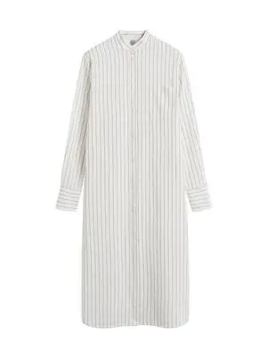TOTEME Striped Viscose, Silk And Cotton Dress - Multicolor
