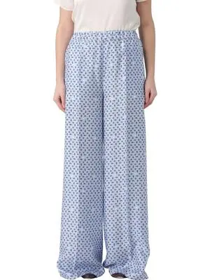 Max Mara Paisley Print Wide Leg Trousers - Blue