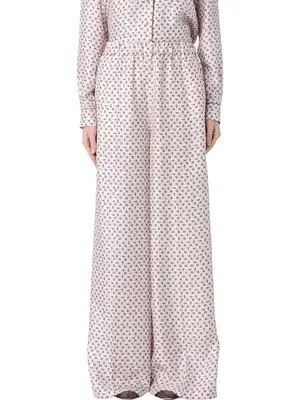 Max Mara Wide Leg Printed Trousers - Pink