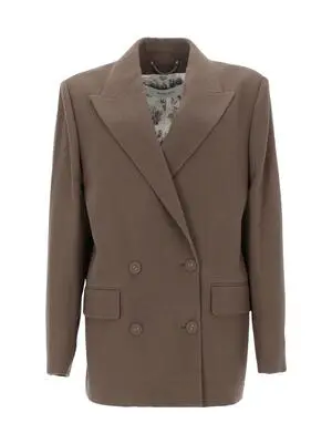 GOLDEN GOOSE Double-breasted Wool Blazer - Multicolor