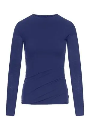 JIL SANDER JIL SANDER Long Sleeve Sheer Knit Top Multicolor