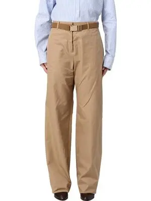 Max Mara Max Mara Studio Wide Leg Cotton Trousers Brown