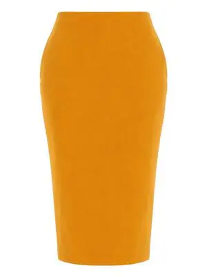 Saint Laurent Midi Pencil Skirt - Yellow
