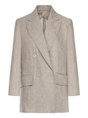Max Mara MAX MARA Olimpia Double-Breasted Blazer Cream