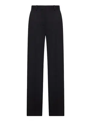 Loewe Tailored Trousers With Contrasting Side Band - Black