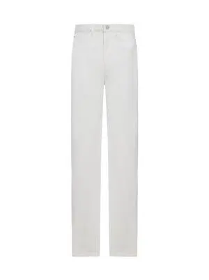 LEMAIRE Five-pocket Cotton Trousers - White