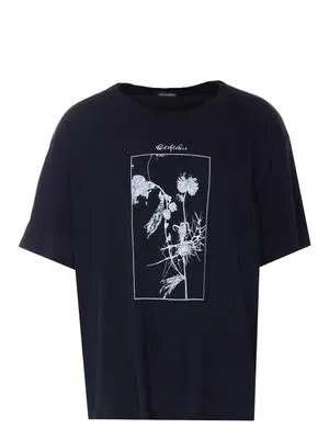 ANN DEMEULEMEESTER Wildflower Print T-shirt - Black