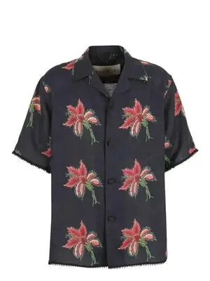 Valentino Garavani Papier Floral` Short Sleeve Shirt - Multicolor