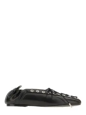 GANNI GANNI Flat Shoes With Lace-Up Detailing Multicolor