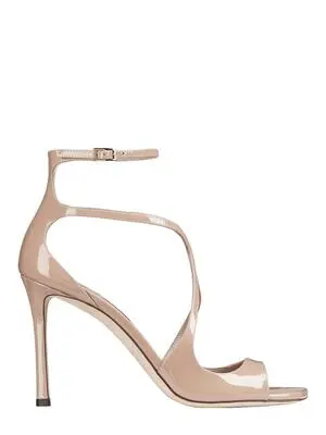 JIMMY CHOO Azia 95 Patent Leather Sandals - Multicolor