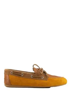 Miu Miu Miu Miu Suede And Leather Loafers Multicolor