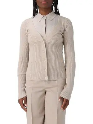 Max Mara Ribbed V-neck Cardigan - Pink