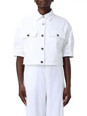 Max Mara Cropped Jacket - White