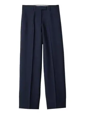 Miu Miu Wide Leg Cotton Pants - Blue