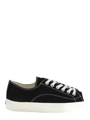 Moschino Canvas Couture Lace-up Sneakers - Black
