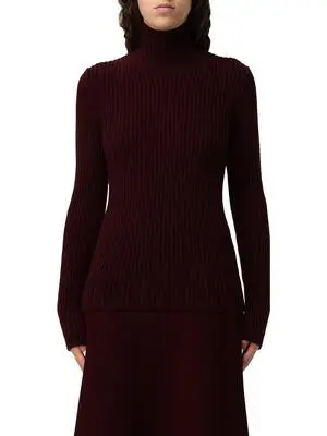 Max Mara Ribbed Turtleneck Sweater - Red
