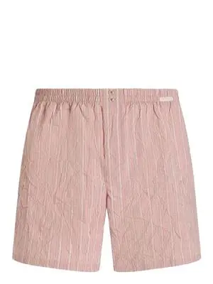 Dolce & Gabbana DOLCE & GABBANA Striped Embossed Shorts Multicolor