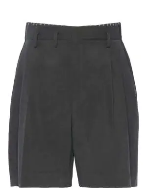 MAISON MARGIELA Pleated Bermuda Shorts - Gray