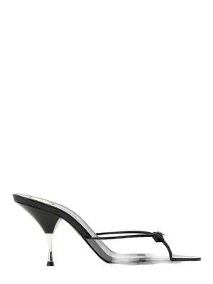 Saint Laurent Transparent Pvc Jerry Mules - Multicolor