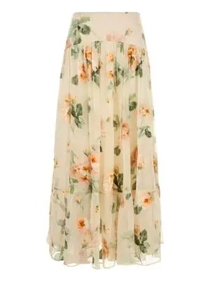 Zimmermann Printed Crepe Carousel Skirt - Multicolor