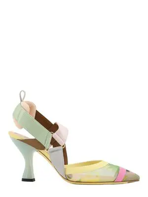 Fendi Colibri Mesh Pumps - Multicolor