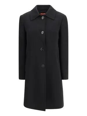 Max Mara Racconto Overcoat - Black