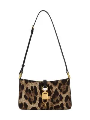 Dolce & Gabbana Printed Fabric Lock Shoulder Bag - Multicolor