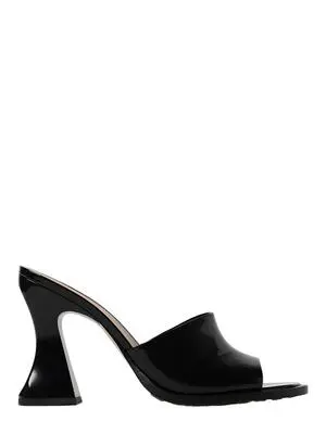 Bottega Veneta Sculptural High Heel Mules - Black