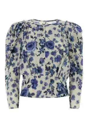 Isabel Marant Étoile Printed Stretch Silk Zarga Blouse - Multicolor
