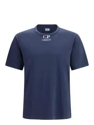 C.P. COMPANY Printed Logo T-shirt - Blue